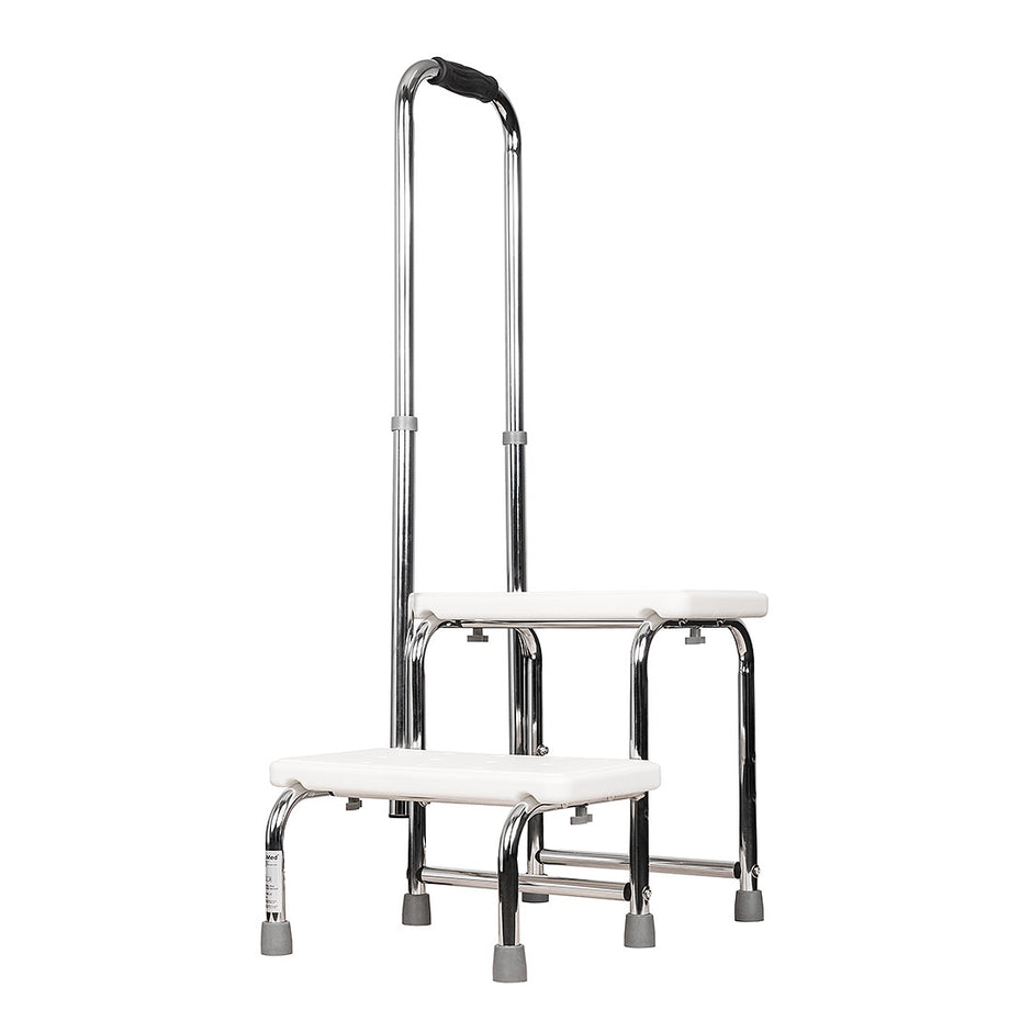 Two Step Stool With Handrail – Rapid medical