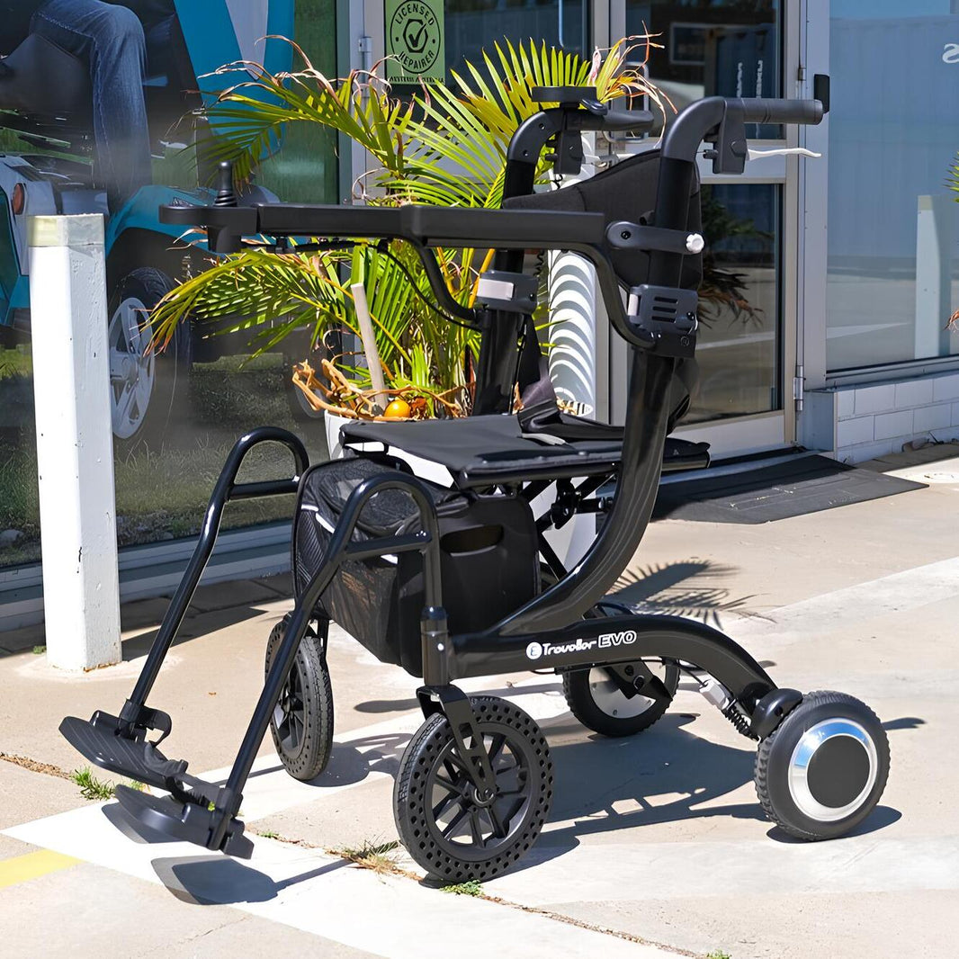 3 In 1 EVO Elite E-Traveller Hybrid Multi Tasker Rollator Walker Elect ...