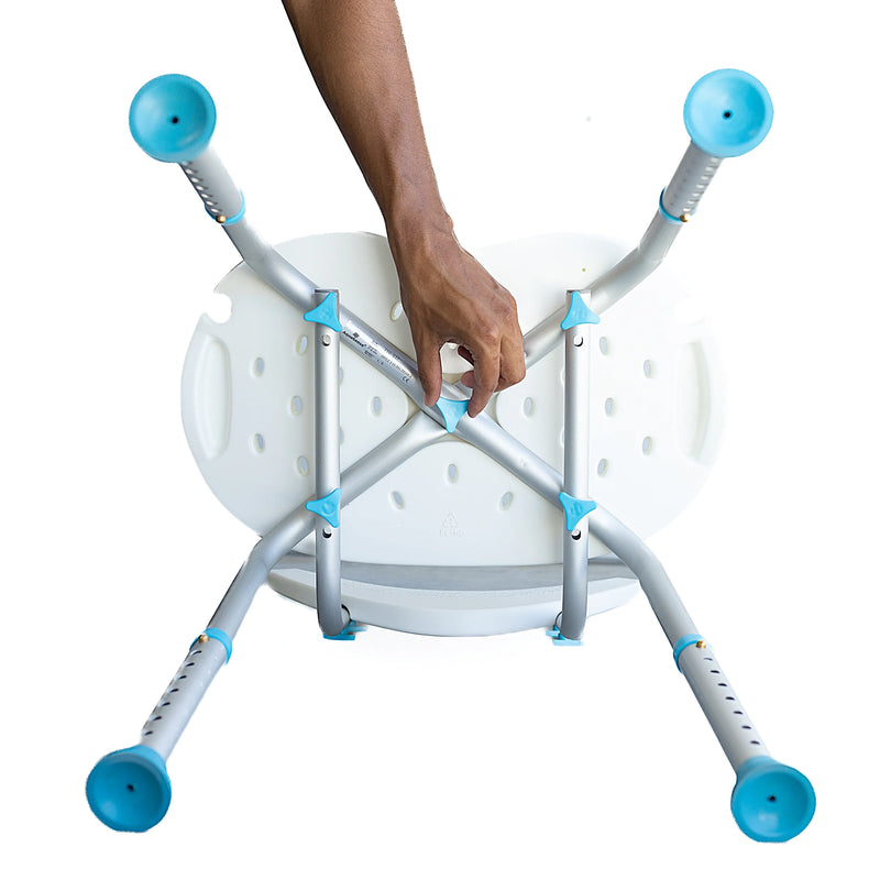 Adjustable Shower Chair Bath Stool Seat With Back