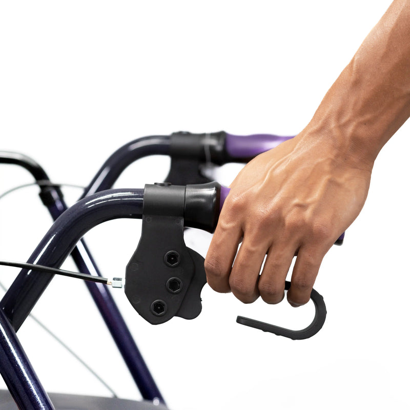 Ultra Light Mobility Rollator Wheelie Walker Eggplant Airgo