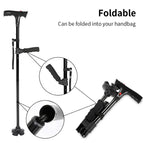 Easy To Collapse Walking Cane Stick with LED – Rapid medical