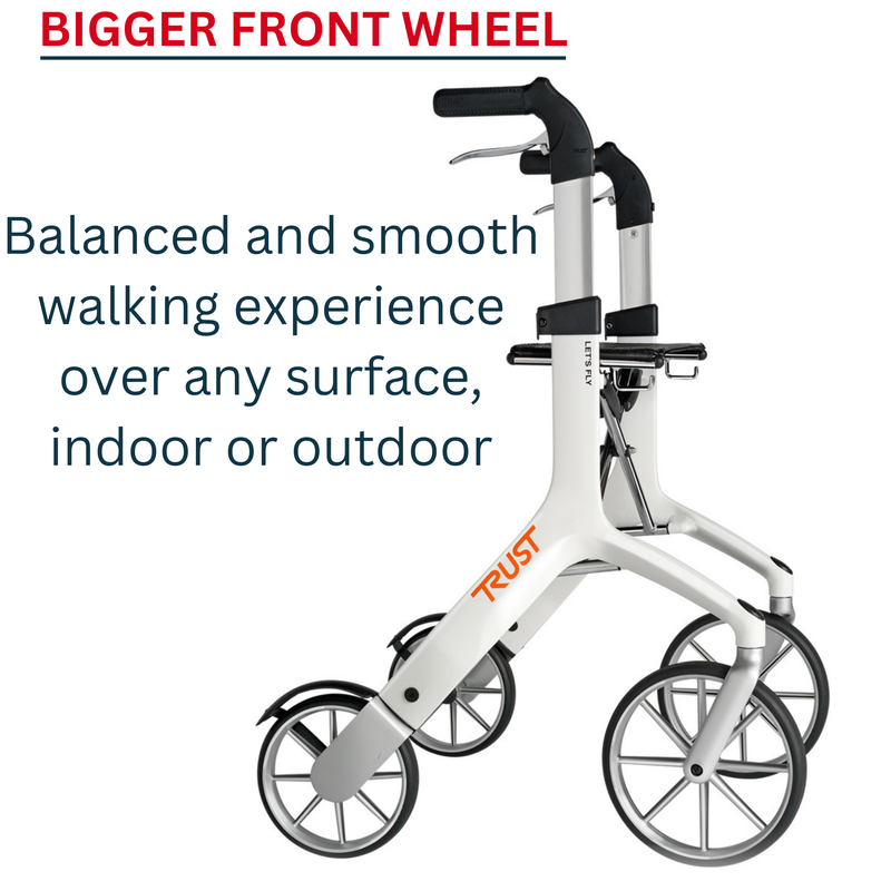 Let's Fly Mobility Rollator Wheelie Walker - Trust Care